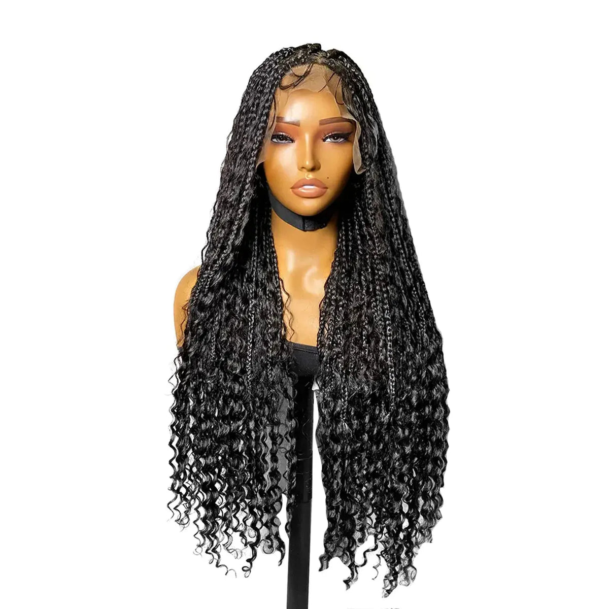 Boho Box Knotless Human Hair Braided Wigs Full HD Lace – Alilihair